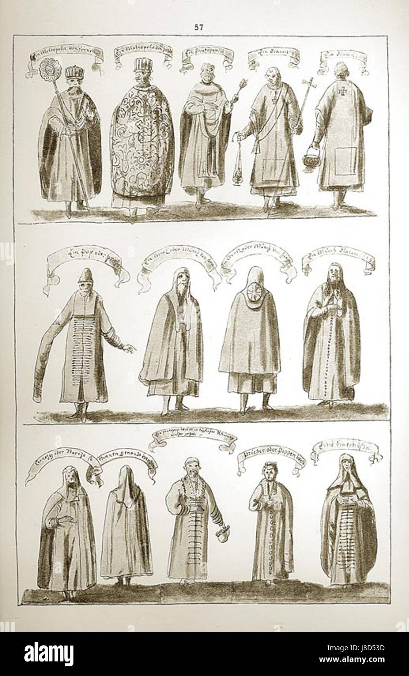 Meyerberg priests dress Stock Photo - Alamy