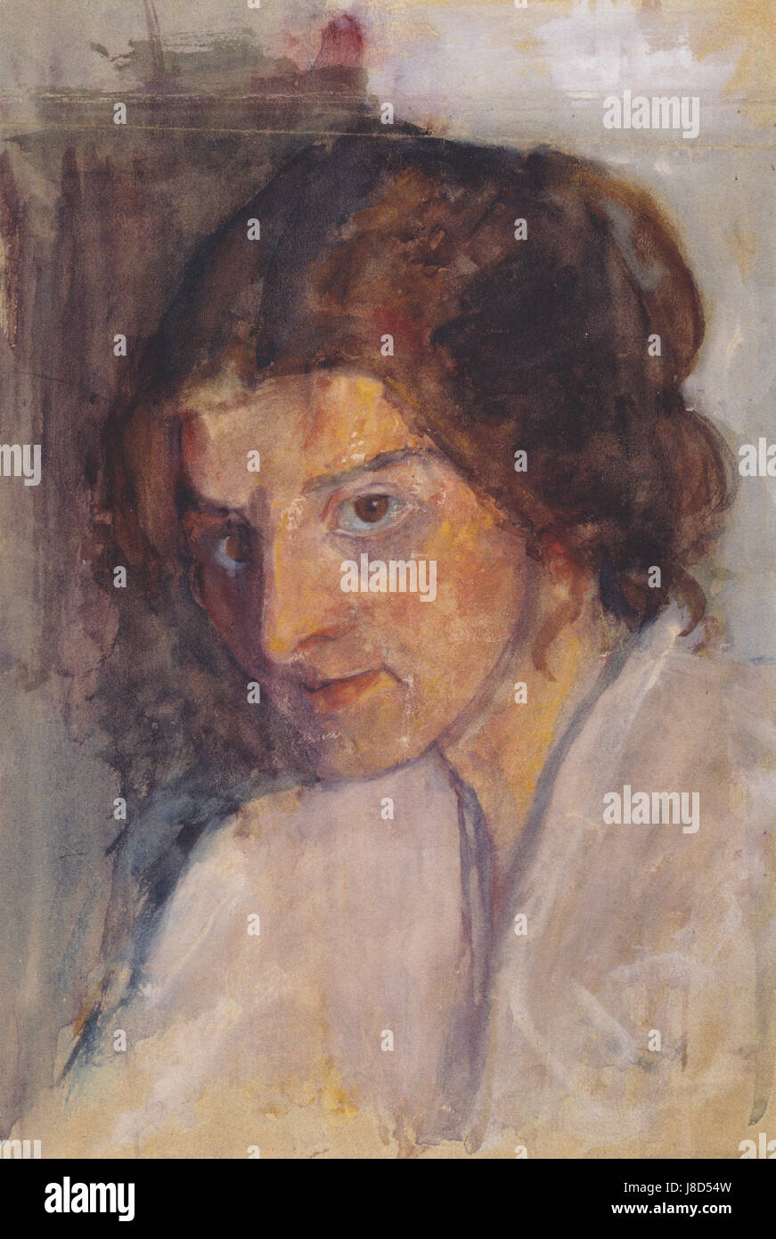 This self-portrait by Paula Modersohn-Becker, created around 1897 ...