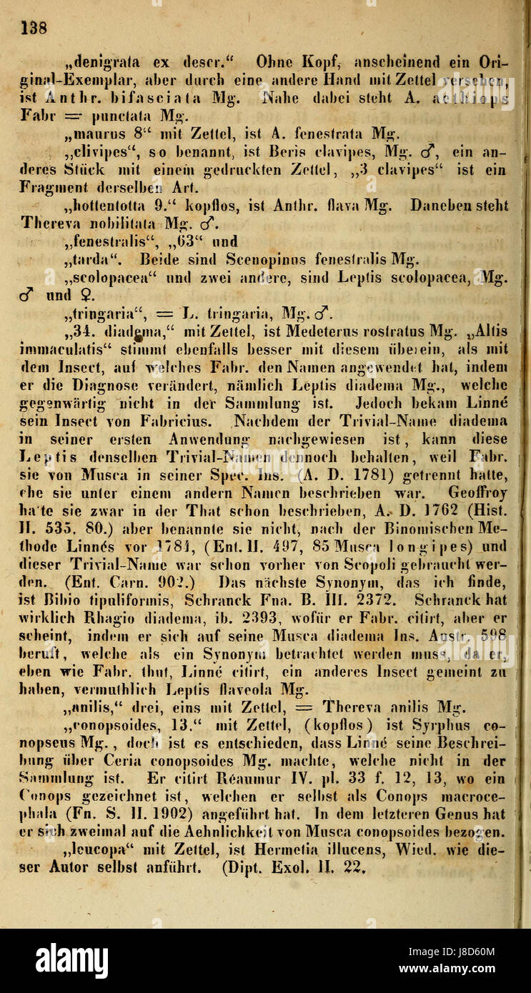 Dipteren Linneische Sammlung is a catalog of dipterous (two-winged ...