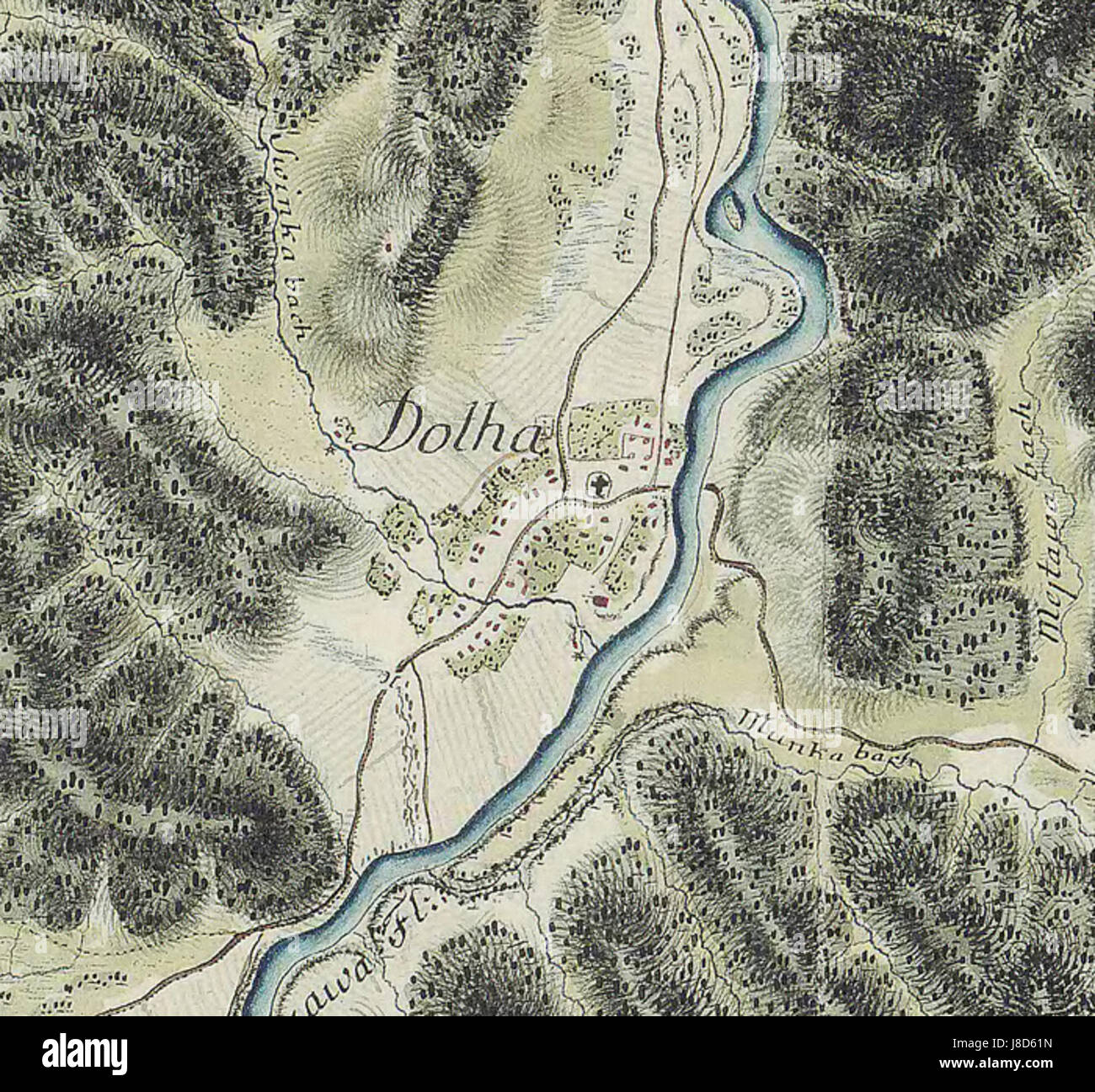 Dolha map 2 Stock Photo - Alamy