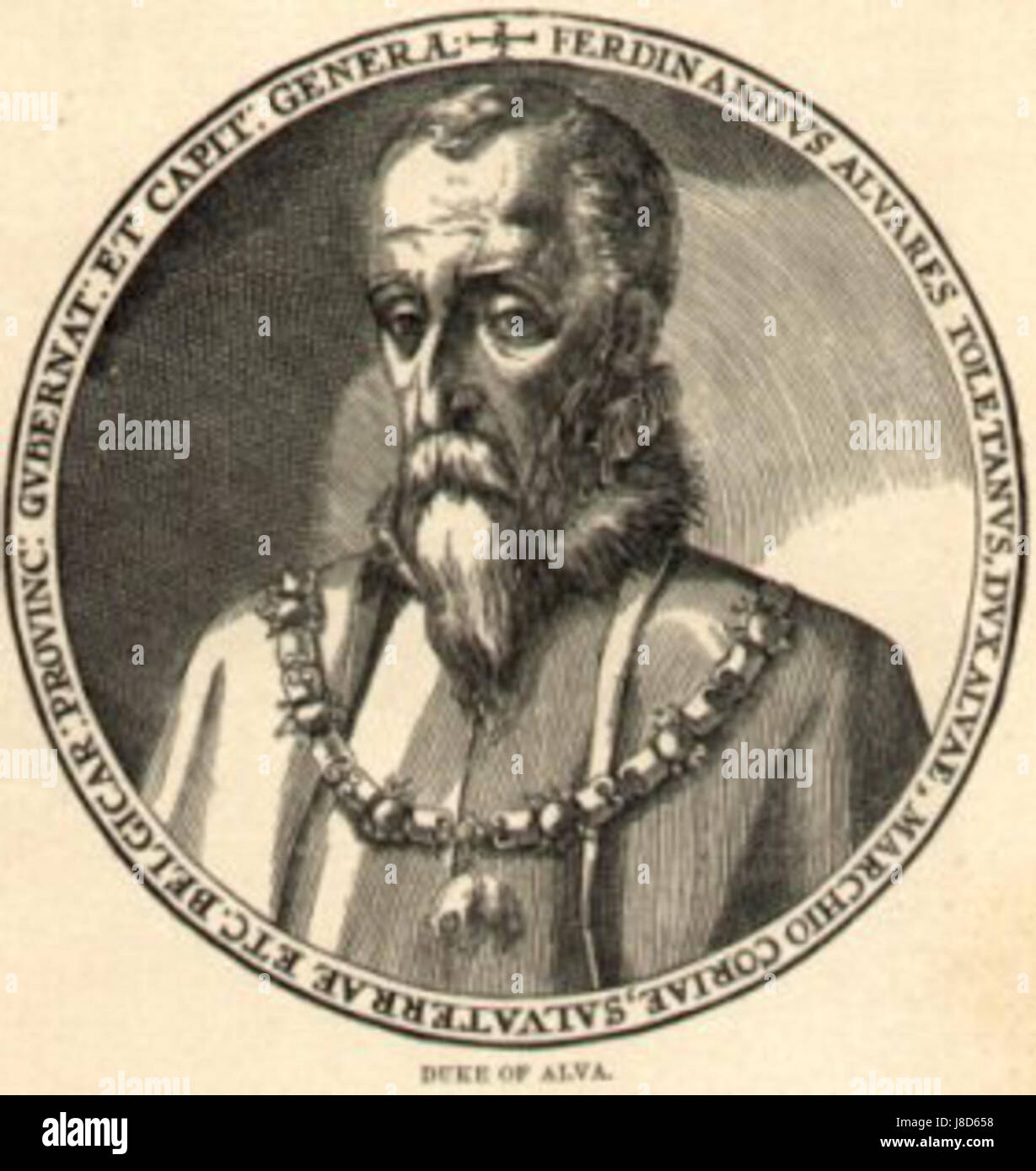 The Duke of Alva engraving is a detailed print depicting the 16th ...