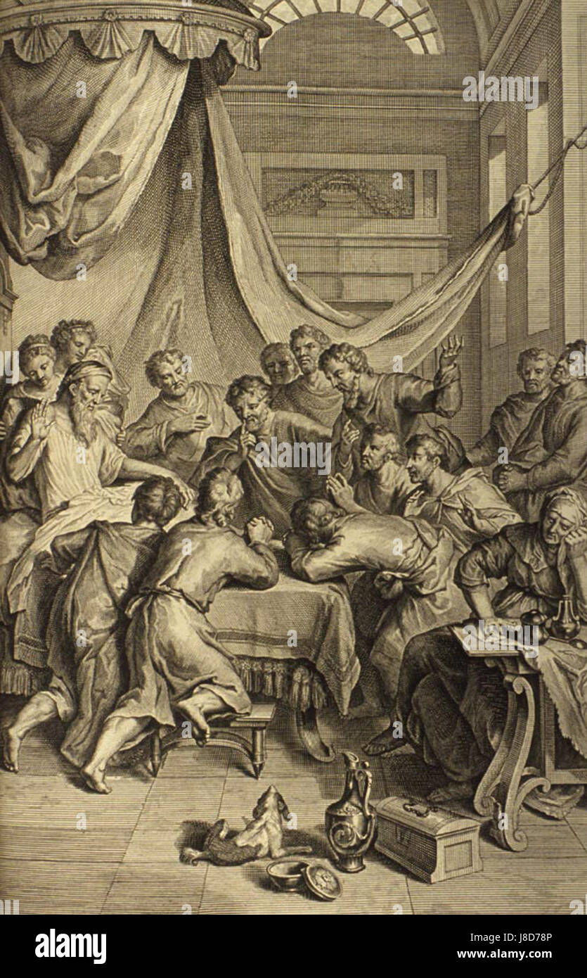 Figures Jacob Blesses His Sons Stock Photo - Alamy