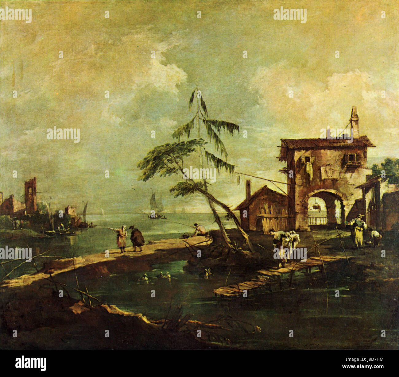 Francesco Guardi, an Italian painter of the 18th century, is known for ...