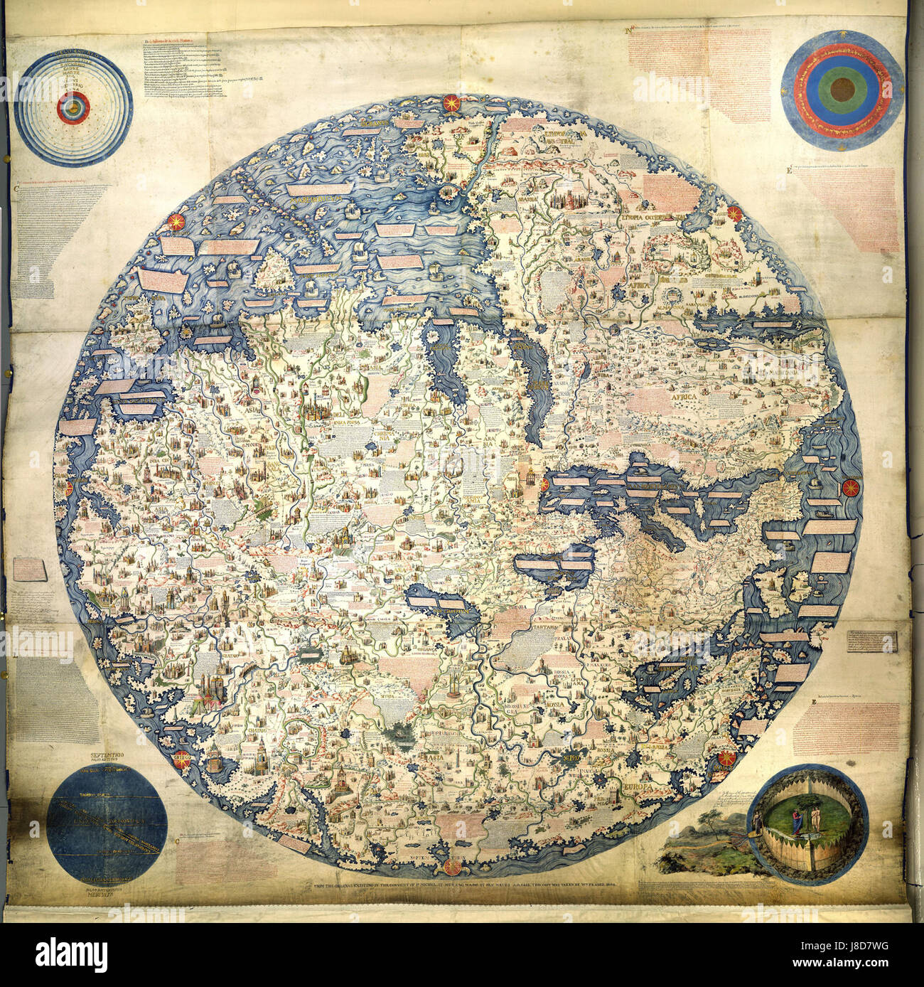 Fra Mauro World Map, c.1450 Stock Photo - Alamy