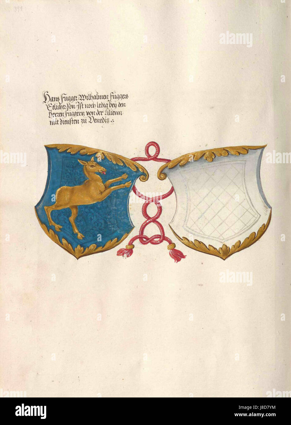 The Fugger Ehrenbuch, a historical document from the 16th century, is ...