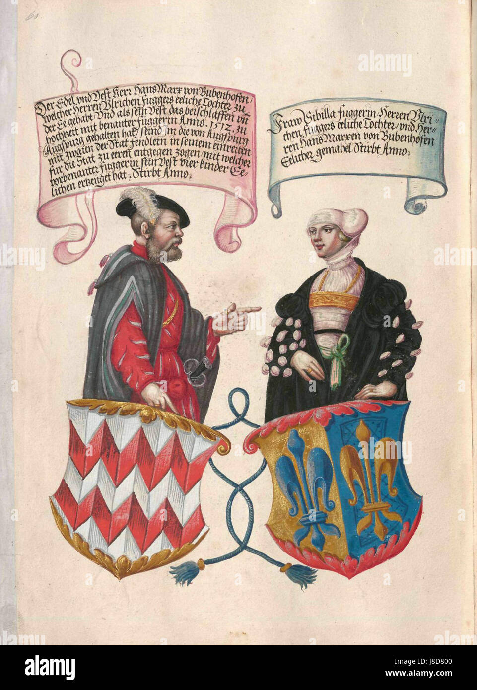 Fugger Ehrenbuch 060 Stock Photo - Alamy