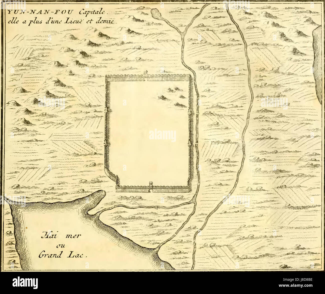 Map of kunming hi-res stock photography and images - Alamy