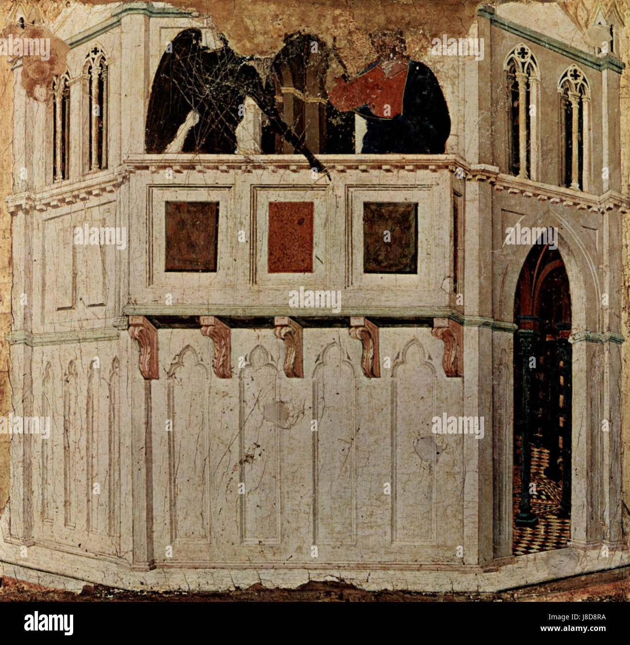This refers to the work of Duccio di Buoninsegna, an influential ...