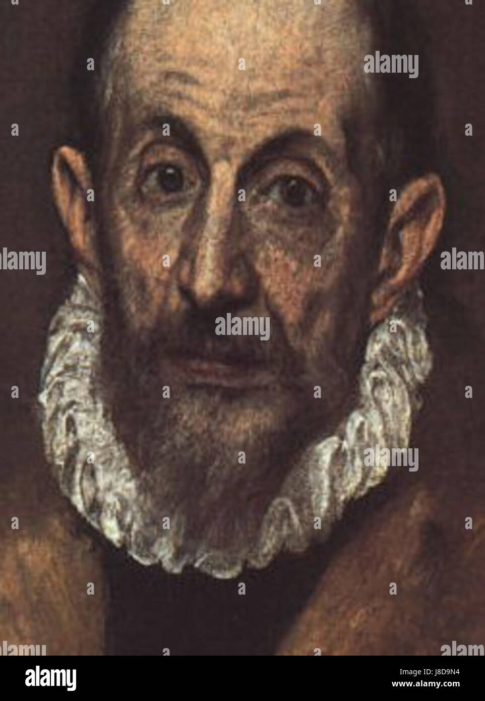 This self-portrait detail of El Greco, one of the foremost painters of ...