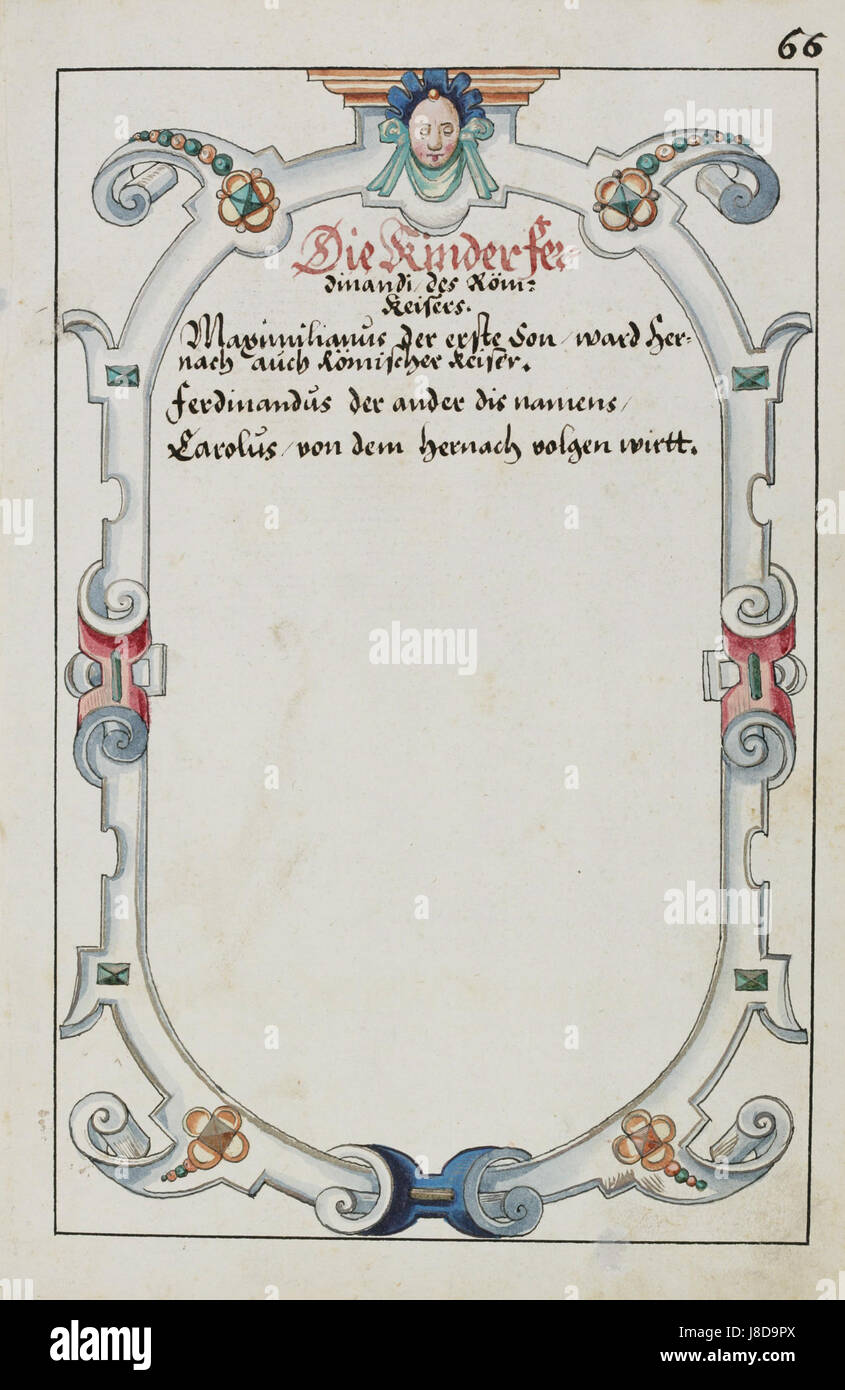 Habsburger Wappenbuch Fisch saa V4 1985 066r Stock Photo - Alamy