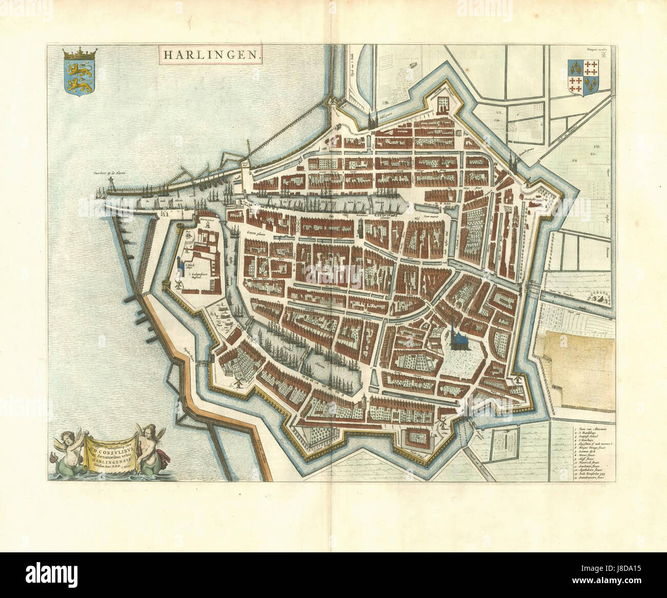 Harlingen map hi-res stock photography and images - Alamy