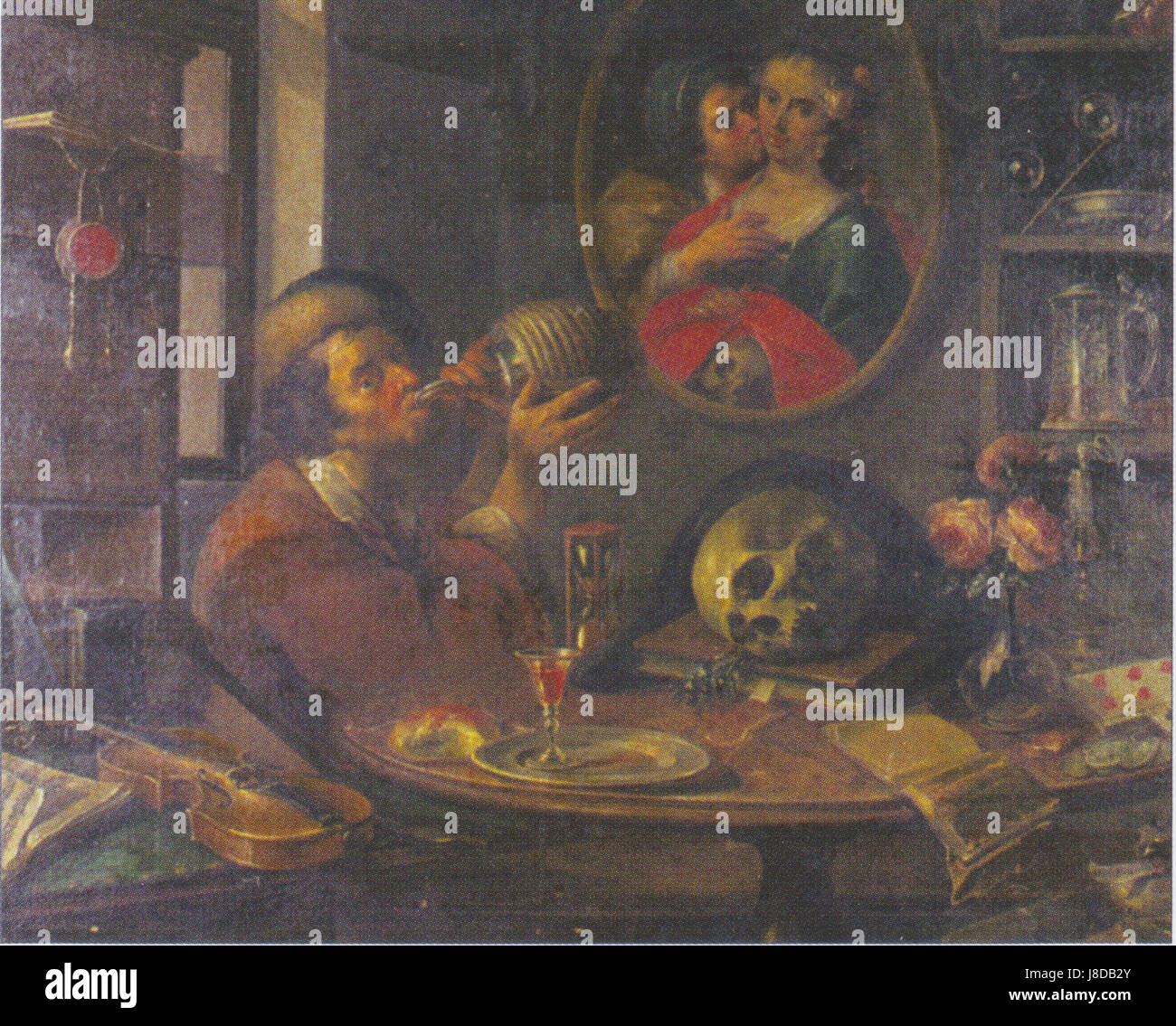 'Fromiller Vanitas Stillleben' refers to a still life artwork, likely ...