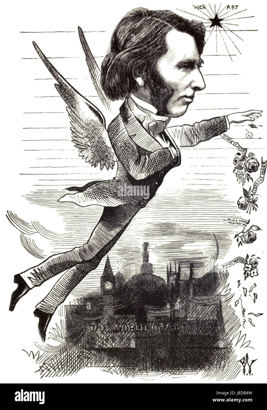 This is a portrait of John Ruskin, an influential English art critic ...