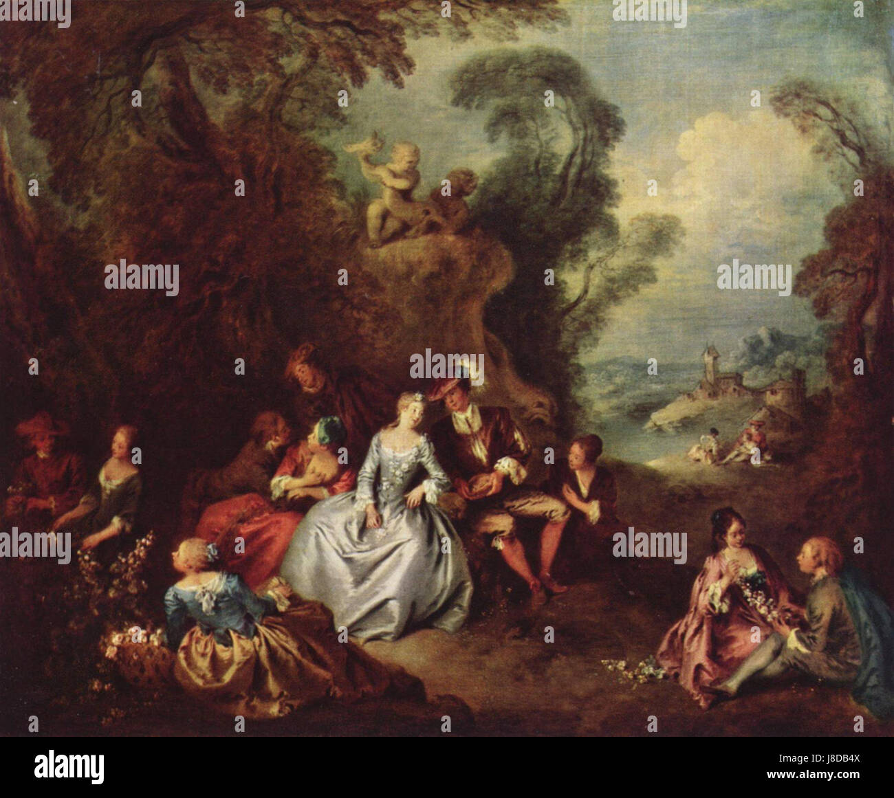 Jean Baptiste Pater was an 18th-century French Rococo painter known for ...