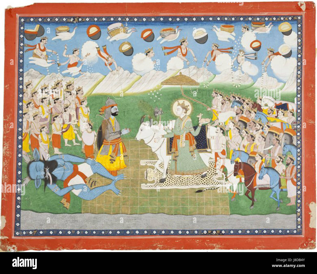 This illustration from the Mahabharata series, created in the style of ...