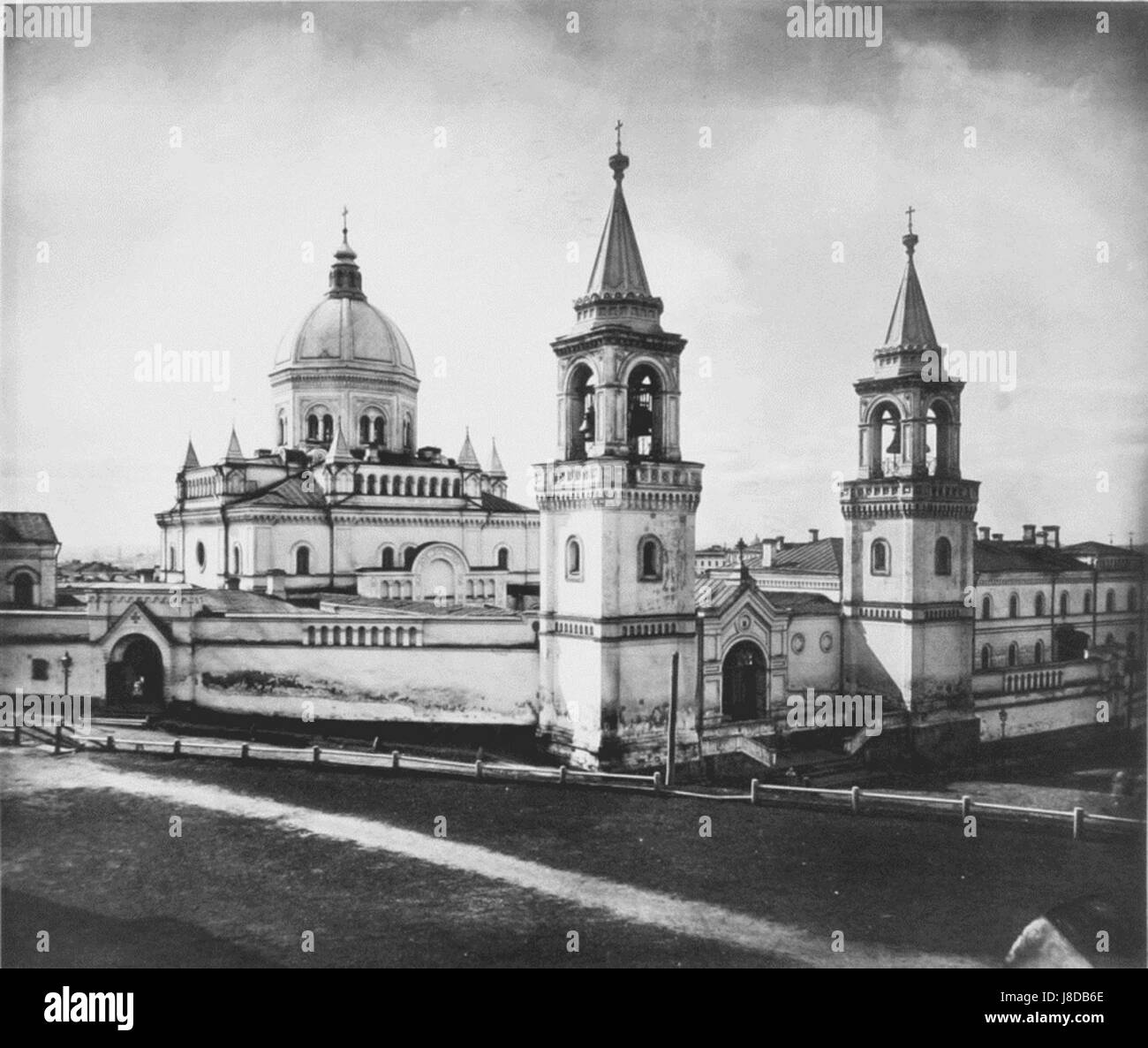 The Ivanovsky Convent in Moscow, depicted in the early 1880s, was a ...