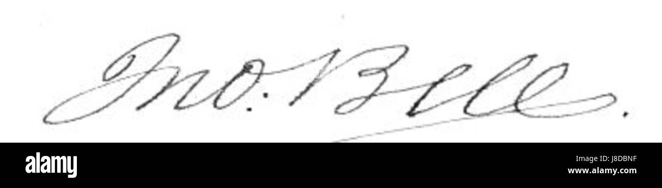 John bell tn signature Stock Photo - Alamy