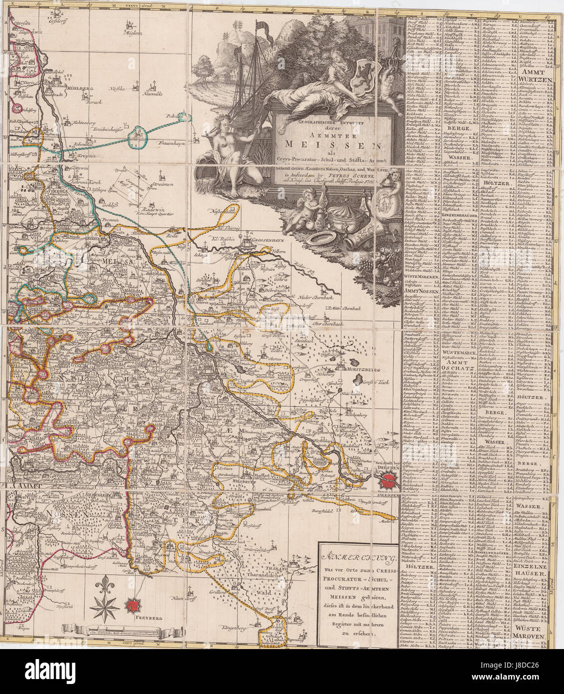 A historical map titled 'Karte 2b,' representing a geographical region ...