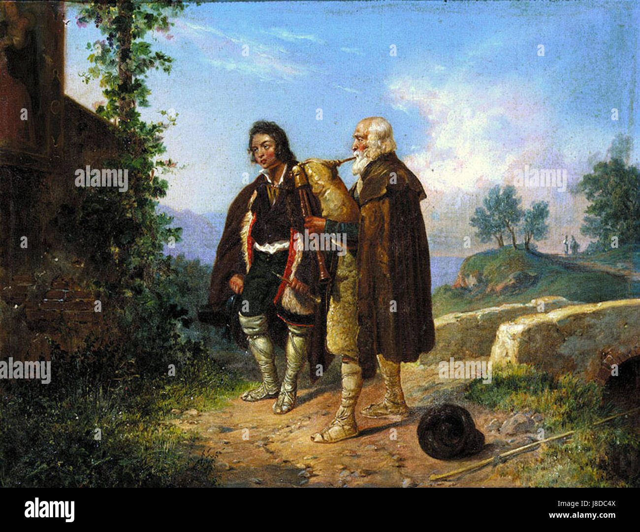 Ludwig Vogel Two peasants Stock Photo - Alamy