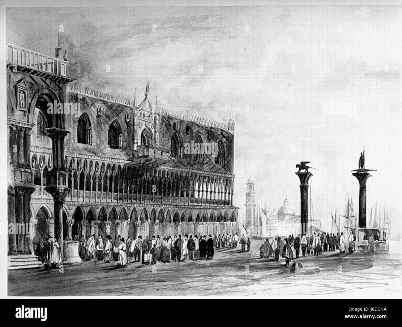 Hippolyte Sebron La Piazzetta A Venise Stock Photo - Alamy