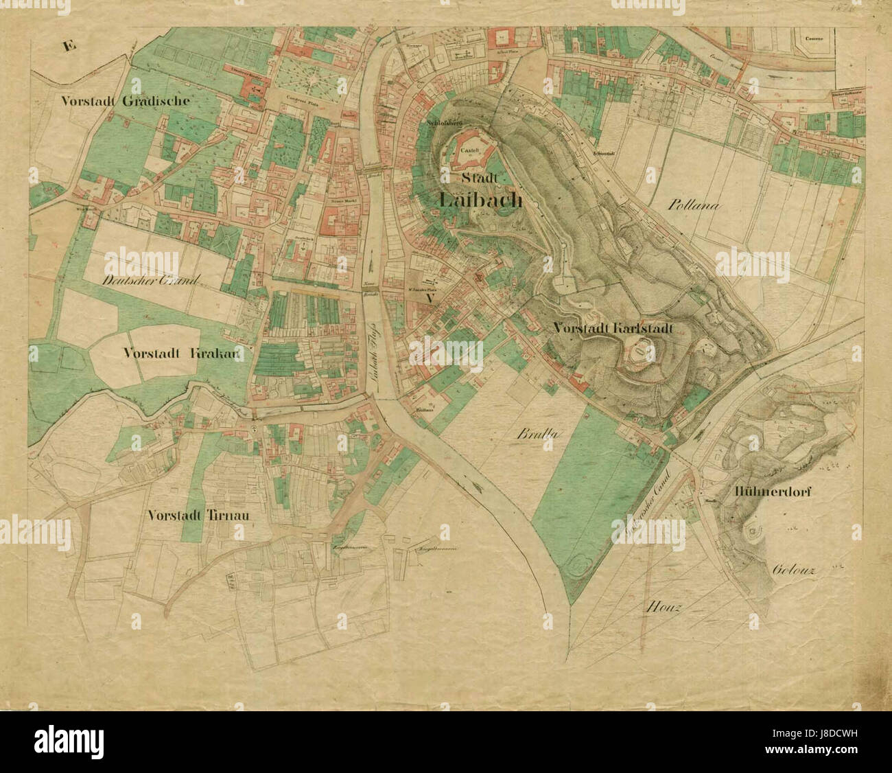 Laibach's Franziszeischer Kataster is a detailed map from the 18th ...