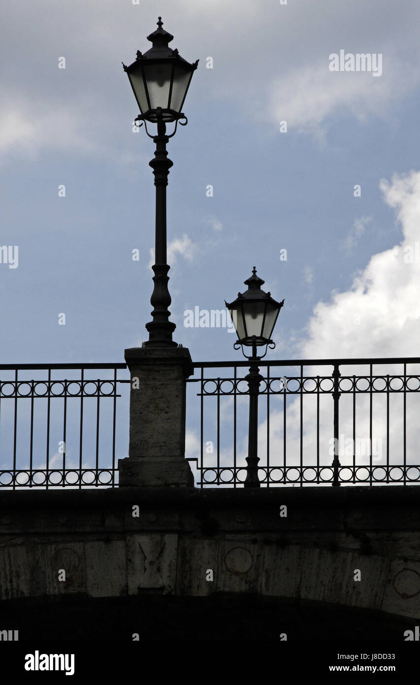 bridge, lanterns, lantern, shiner, light, lamp, luminary, bridge ...