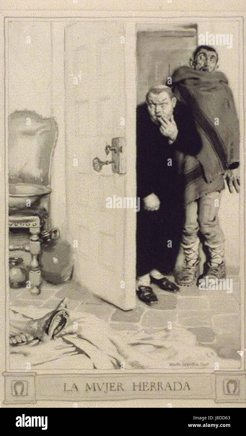 La mujer herrada Stock Photo - Alamy