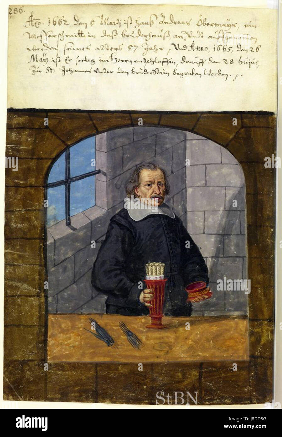 'Landauer I 136 v' refers to a specific item, possibly an artwork or ...