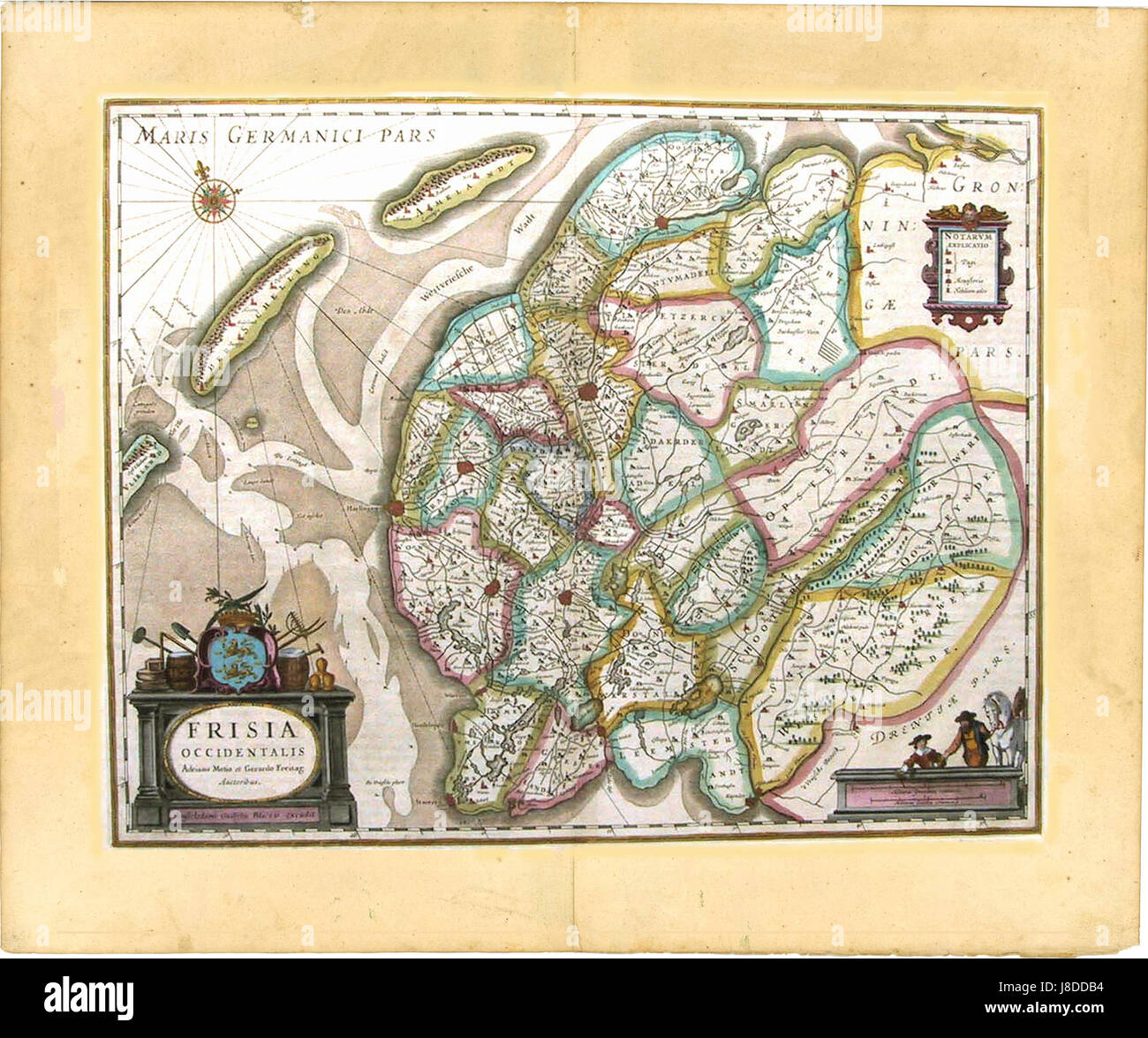 Frisia Occidentalis, depicted by Blaeu in 1630, is a historical map ...
