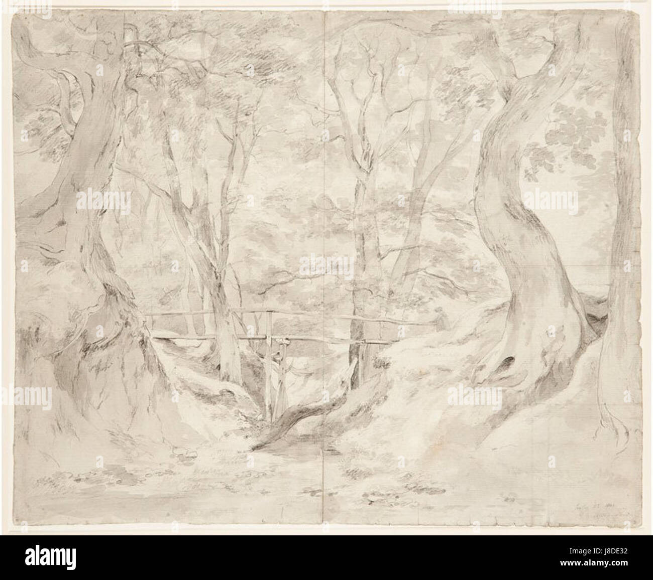 John Constable's painting 'Helmingham Dell' from 1800 depicts the ...