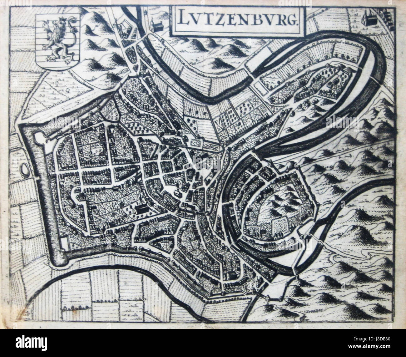 Lvtzenbvrg Joannes Janssonnius 1652 is a historical map or engraving by ...