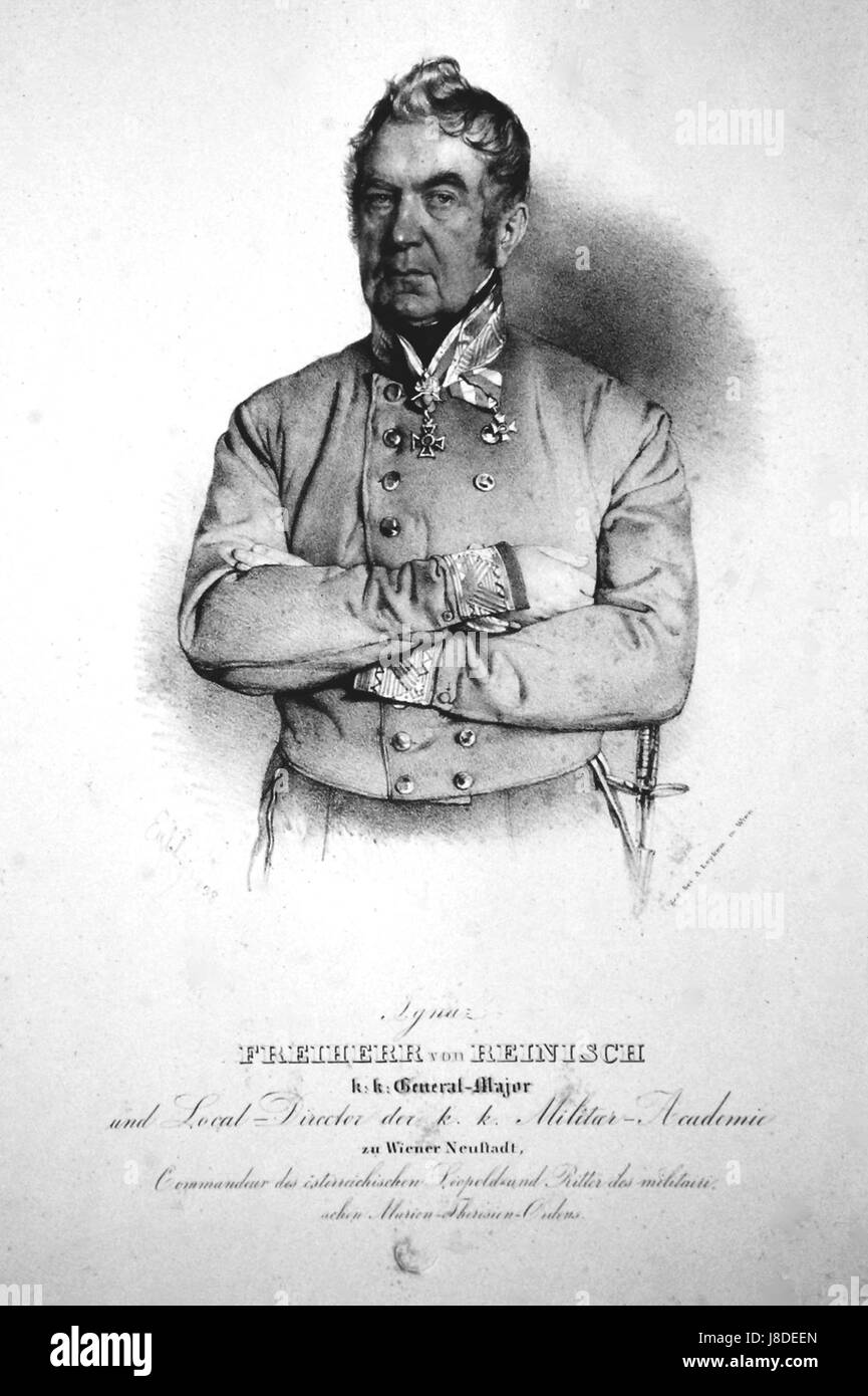 Ignaz Reinisch Litho Stock Photo - Alamy