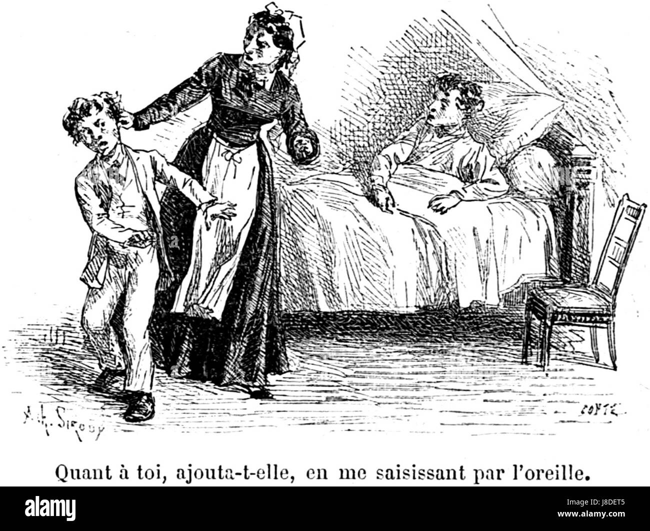 This illustration from Mark Twain's 'Les Aventures de Huck Finn ...