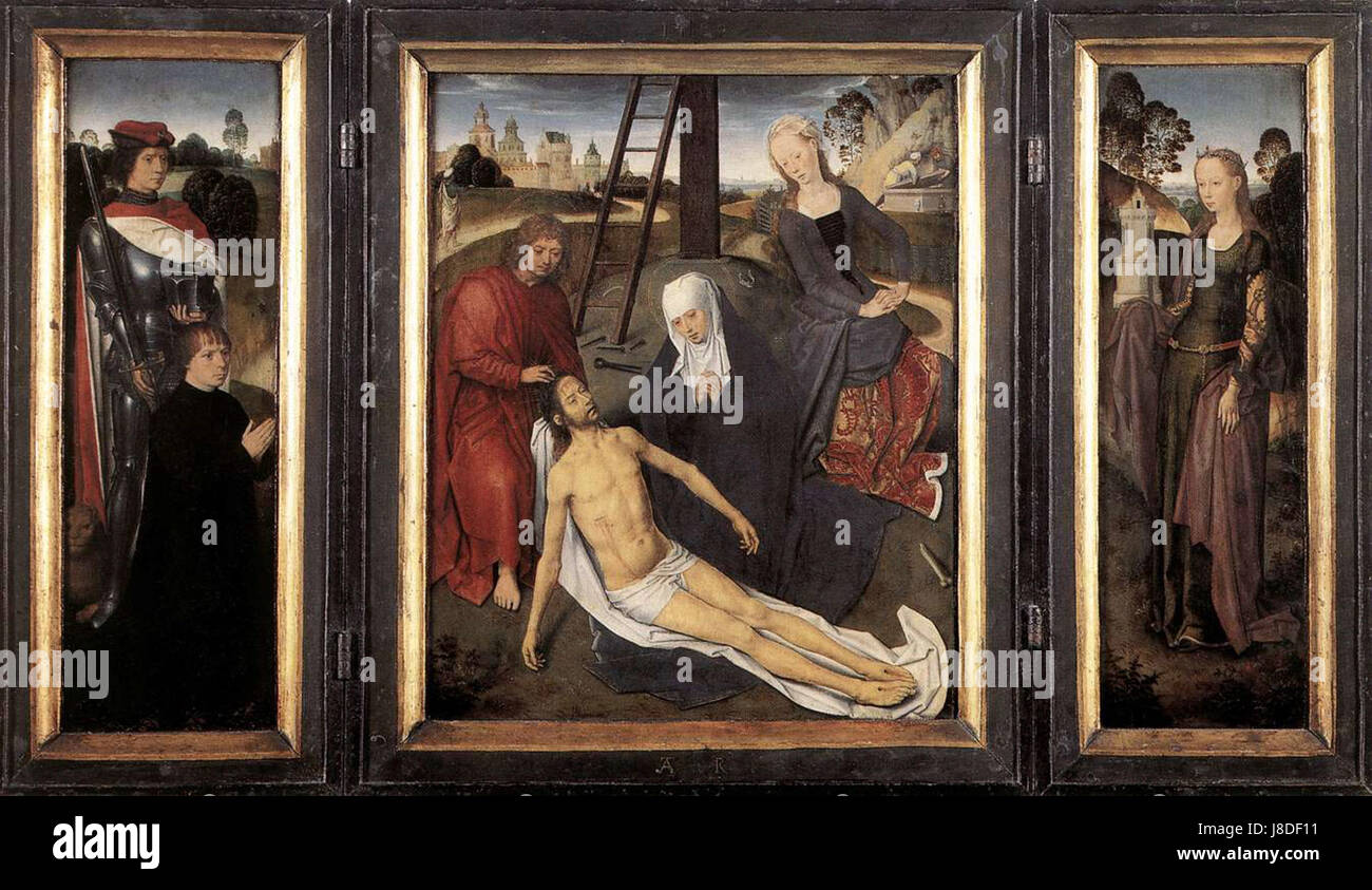 Memling Triptych of Adriaan Reins Stock Photo - Alamy