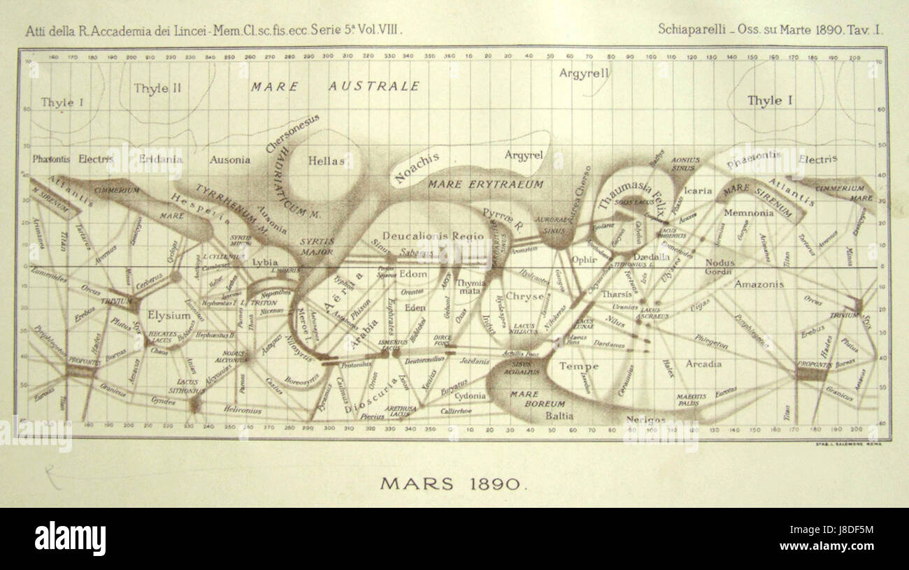 Map of mars hi-res stock photography and images - Alamy