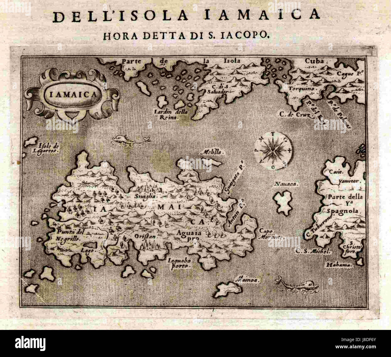 Jamaica Historical Map Hi Res Stock Photography And Images Alamy