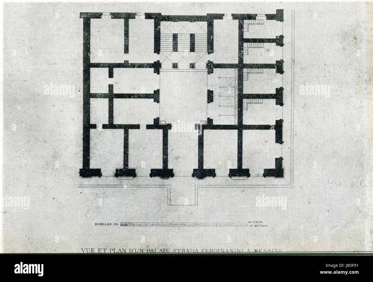 The Palazzo Strada Ferdinando 22 in Messina, Italy, is a historic ...