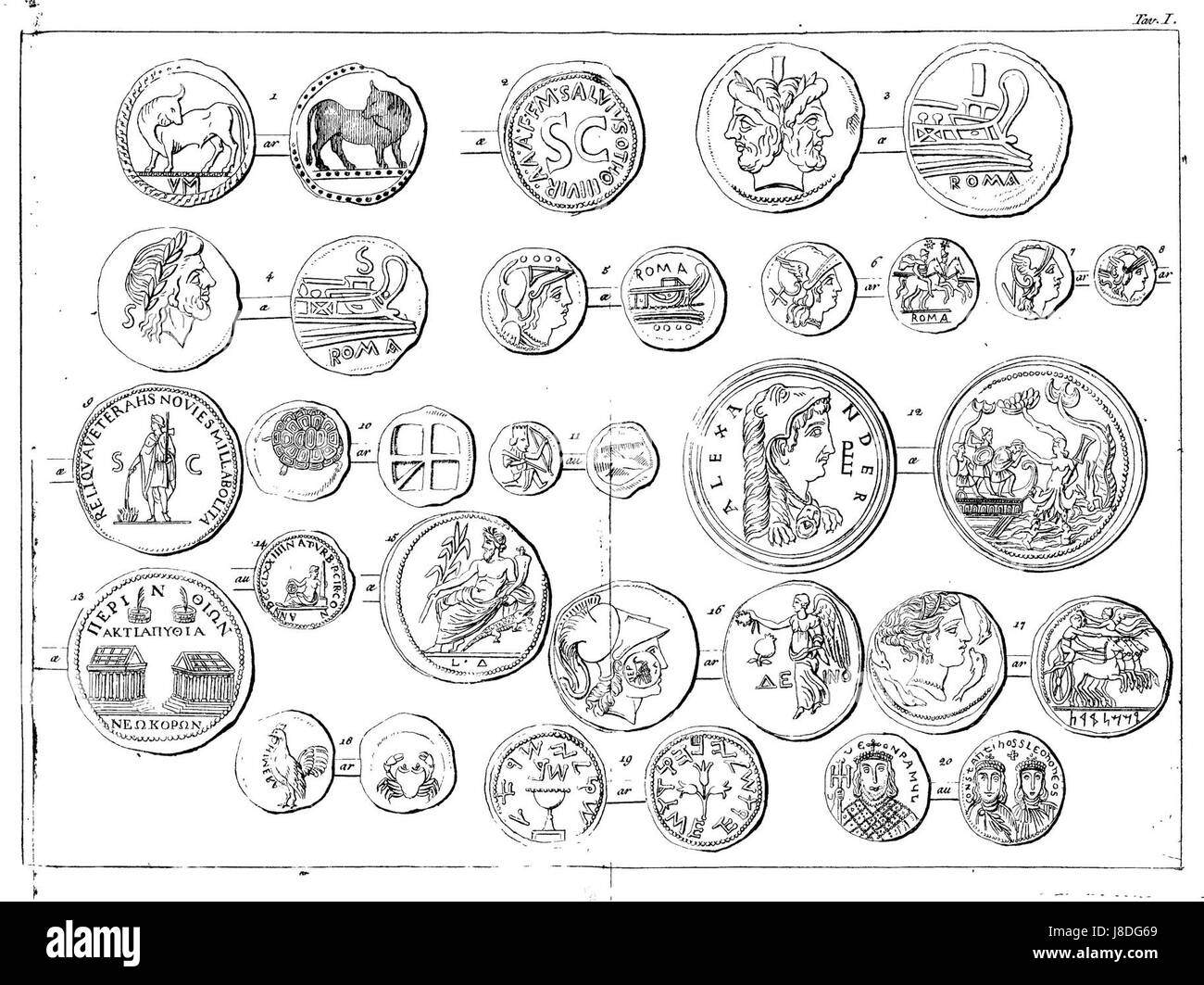 Lezioni elementari di numismatica antica p 92 Stock Photo - Alamy