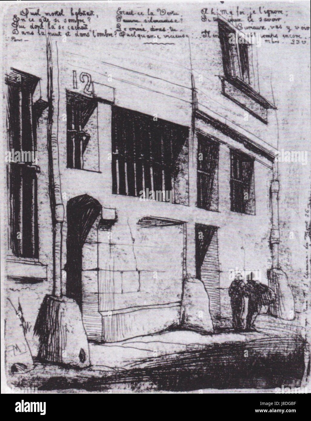 Meryon La Rue des Mauvais Garcons 1854 Stock Photo - Alamy