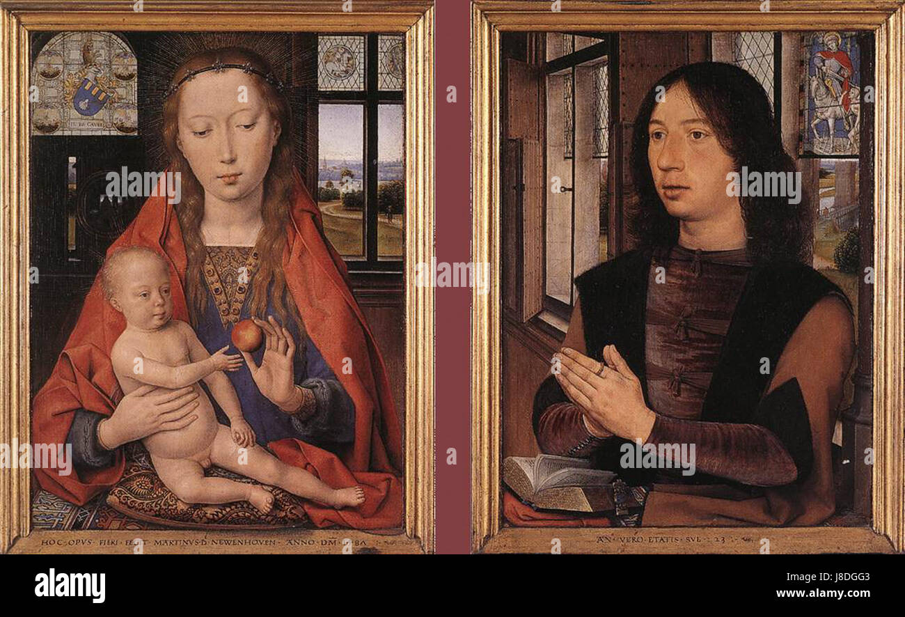 The 'Diptych of Maarten Nieuwenhove' by Hans Memling is a notable ...