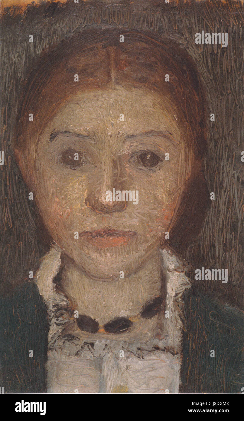 Modersohn Becker Selbstbildnis mit Kette ca1903 Stock Photo - Alamy