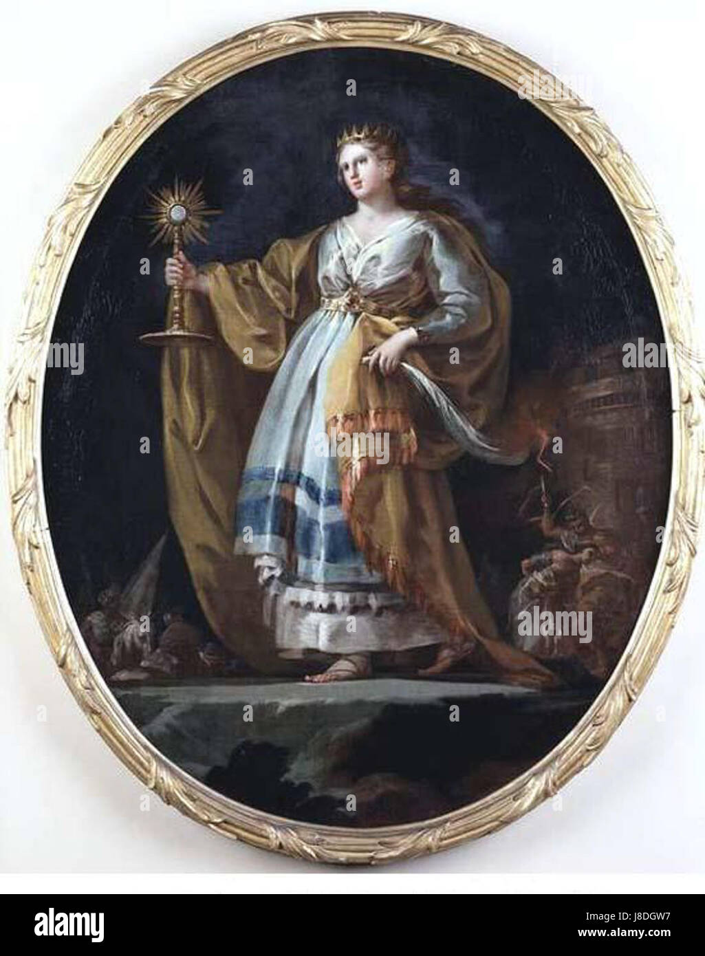 Francisco Goya's depiction of Santa Barbara, a religious figure ...