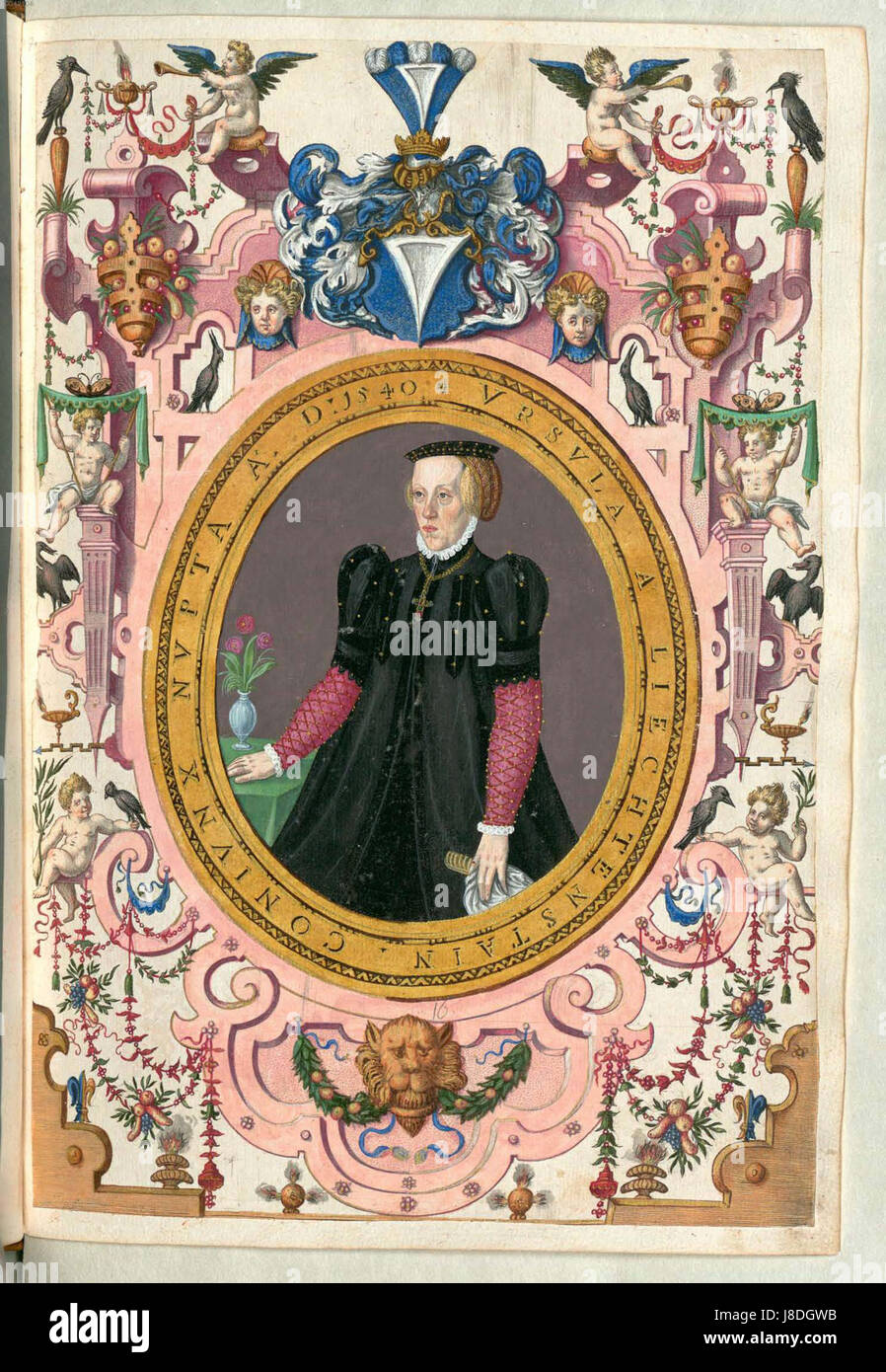 Fuggerorum et Fuggerarum imagines 018r Stock Photo - Alamy