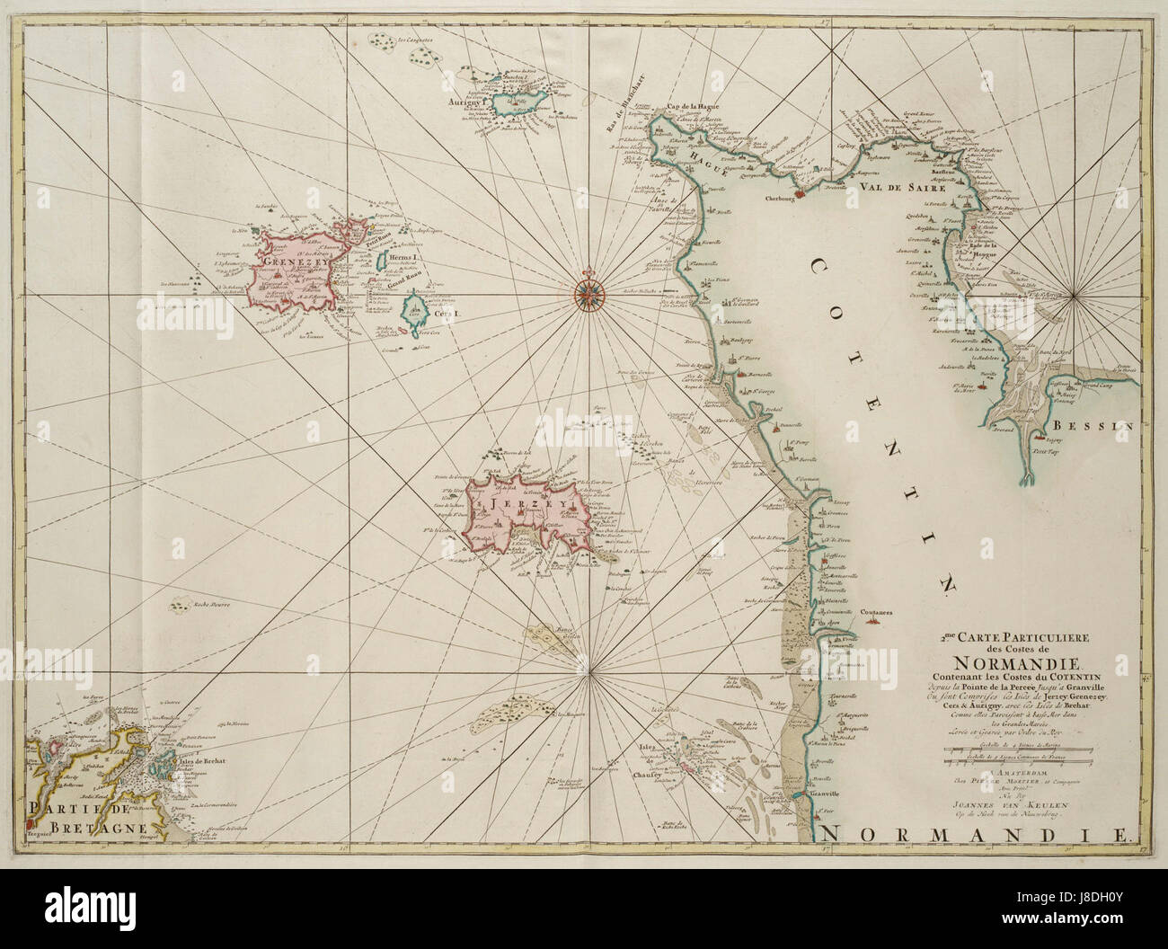 Map of manche hi-res stock photography and images - Alamy