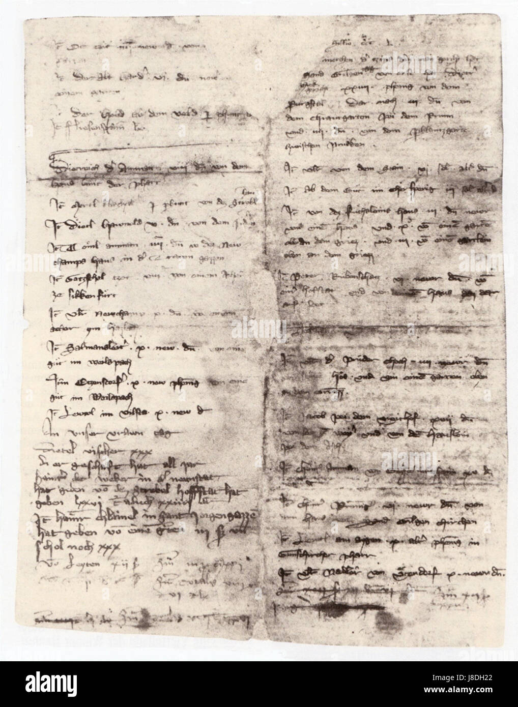 The 'Einnahmenabrechnung' document from 1350 is a historical record, detailing financial ...