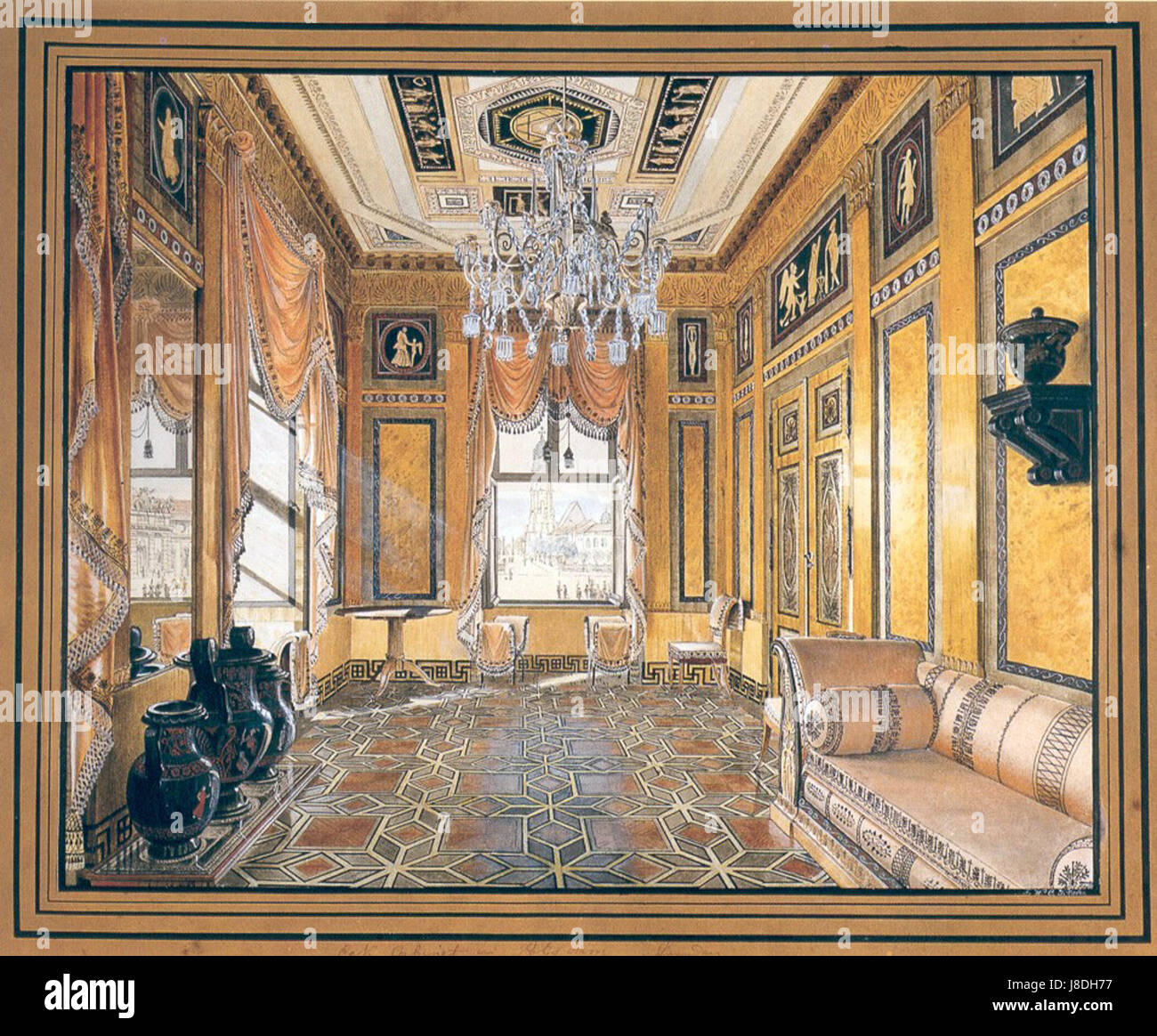 The Etrurisches Zimmer (Etruscan Room) is a historical room design ...