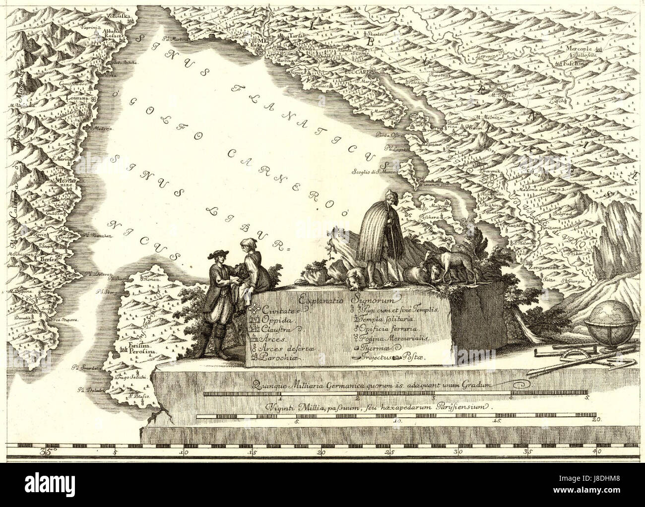 Ducatus Carnioliae Tabula Chorographica (11 Stock Photo - Alamy