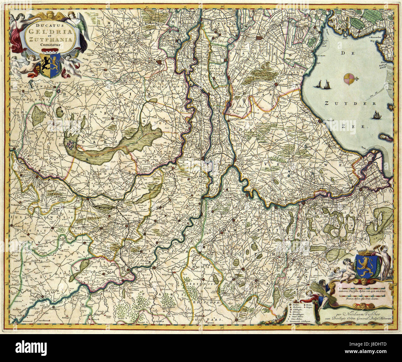 The 'Ducatus Geldria et Zutphania Comitatus' is a map created by ...