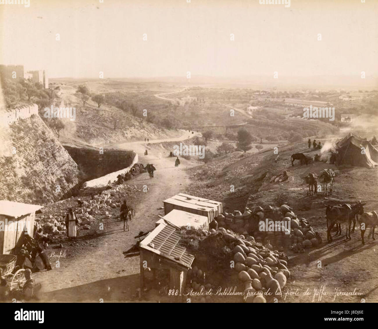 Felix Bonfils was a renowned French photographer, and his image 'Road ...
