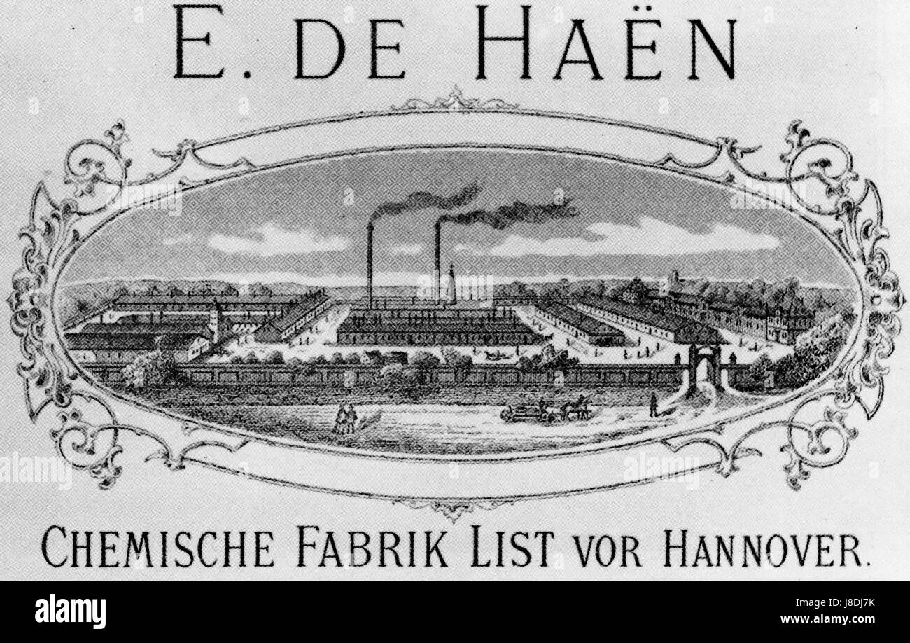 E de Haen Werk 1869 Stock Photo - Alamy
